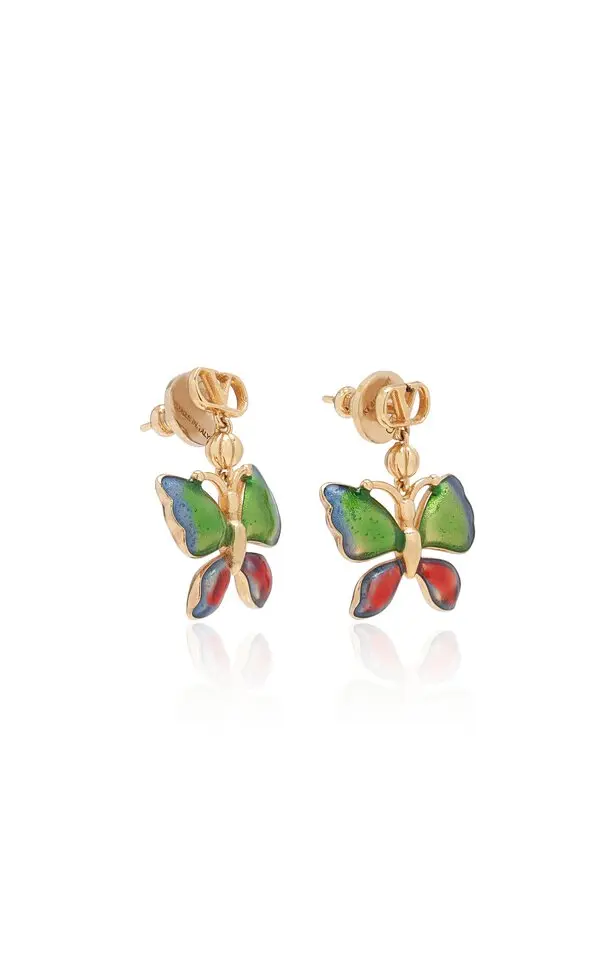Valentino Garavani Butterfly Bronze Earrings