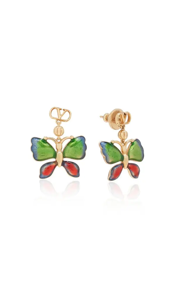 Valentino Garavani Butterfly Bronze Earrings