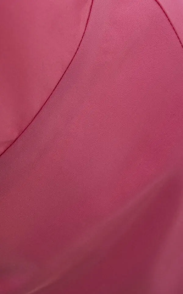 Monique Lhuillier Silk Bateau Neckline Maxi Dress With Train