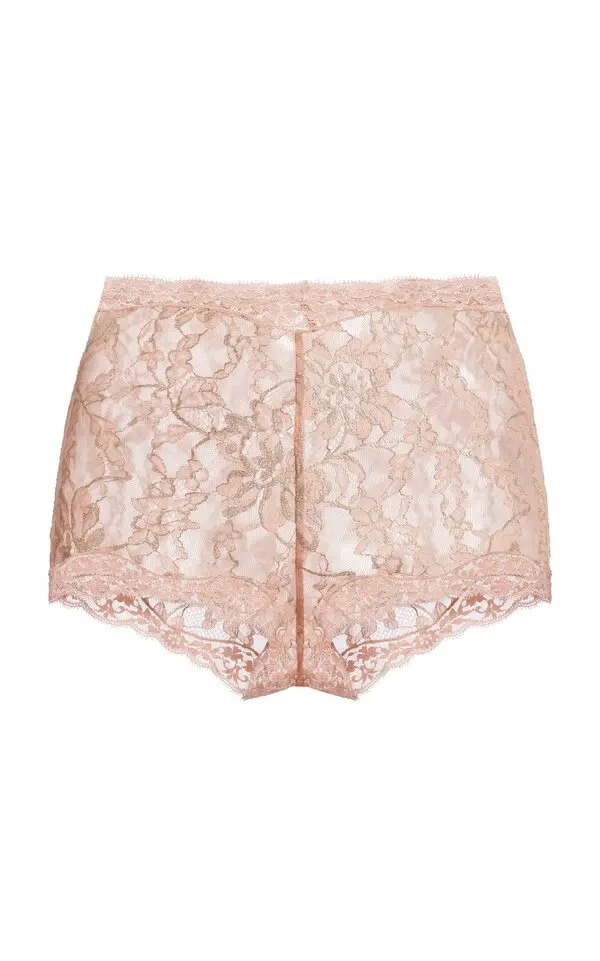 Valentino Garavani Stretch Lace Mini Shorts - Neutral