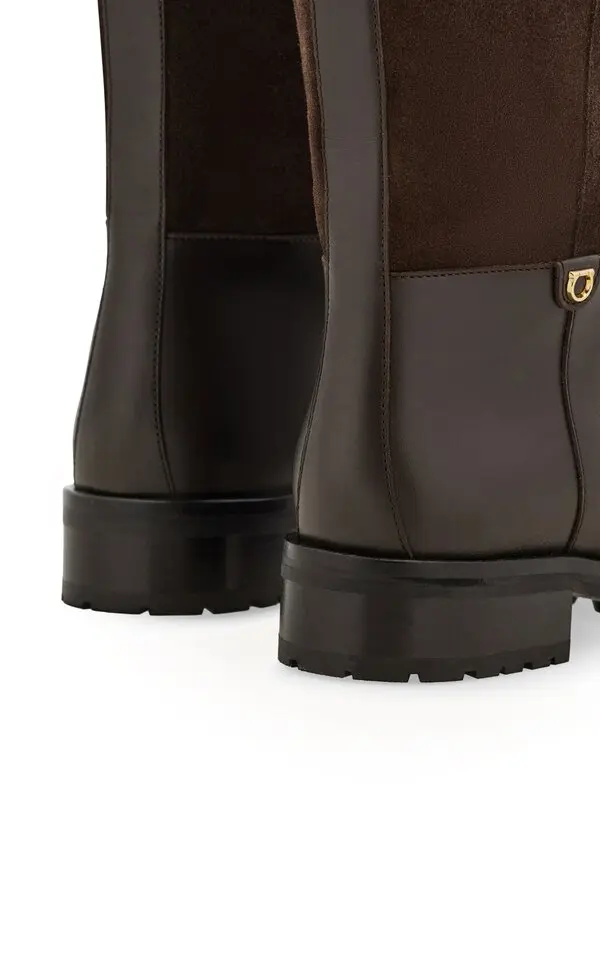 FERRAGAMO Ofely Calfskin Leather Knee Boots