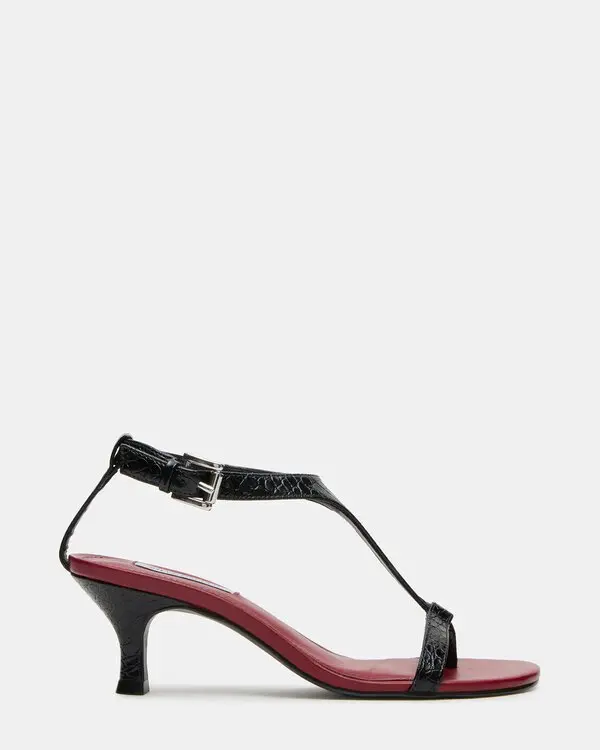 Steve Madden Luni Thong Heels - Black Multi