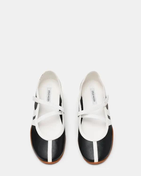Steve Madden Pulse Ballet Sneakers - Black/white