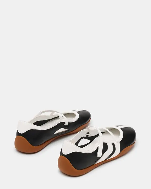 Steve Madden Pulse Ballet Sneakers - Black/white