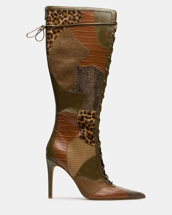 Steve Madden Marelyn Wide Calf Lace-up Boots