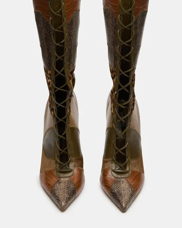 Steve Madden Marelyn Wide Calf Lace-up Boots