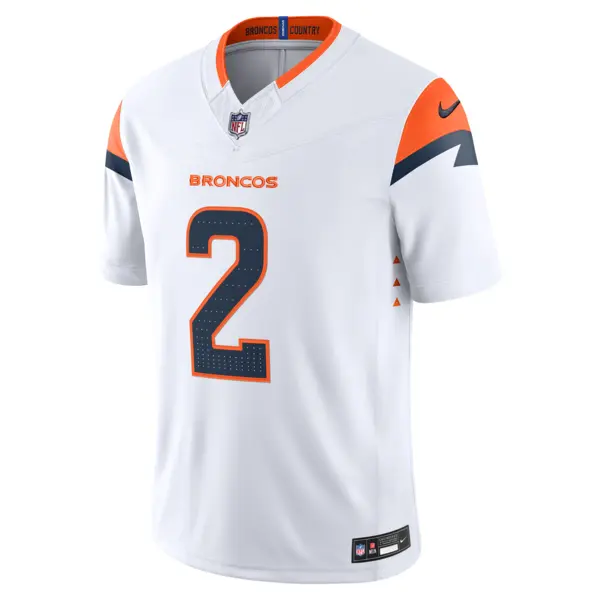 Nike Pat Surtain Ii Denver Broncos Dri-fit Nfl Limited Jersey - White