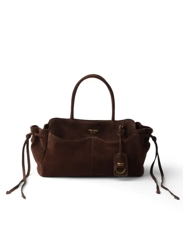 Prada Allusion Large Suede Bag