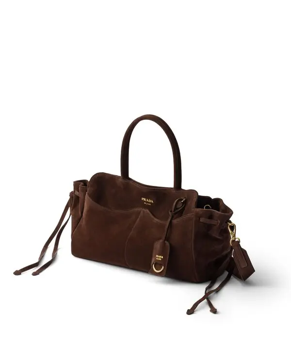 Prada Allusion Large Suede Bag