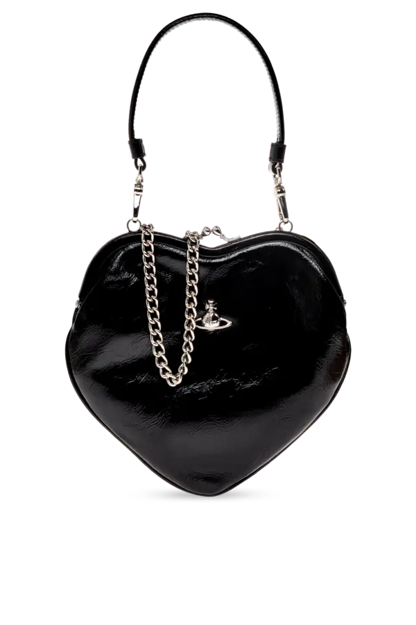VIVIENNE WESTWOOD Leather Bag ‘belle Heart Frame - Black