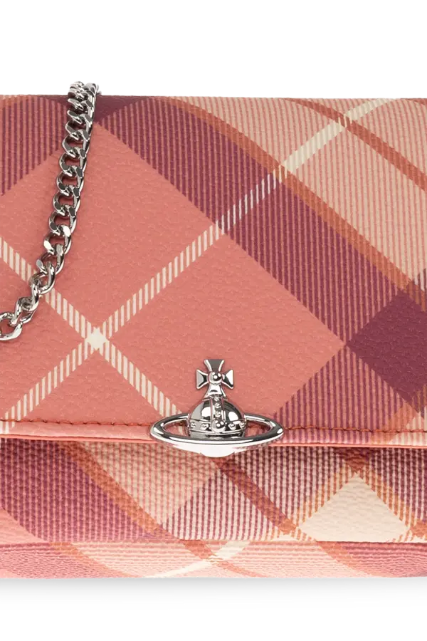 VIVIENNE WESTWOOD Plaid Bag With Logo