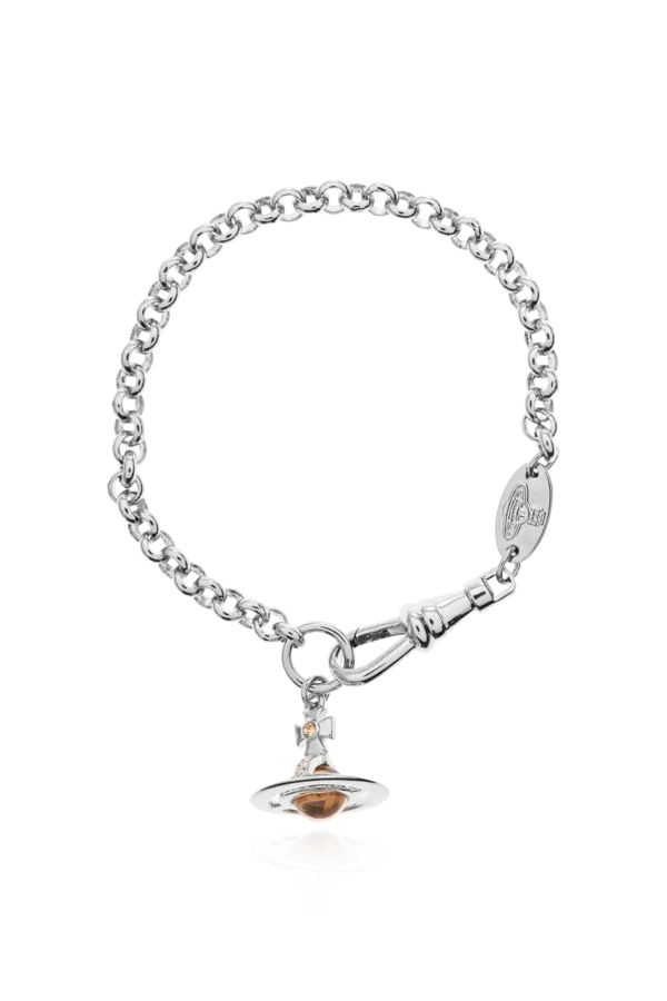VIVIENNE WESTWOOD Brass Bracelet ‘petite Orb - Silver