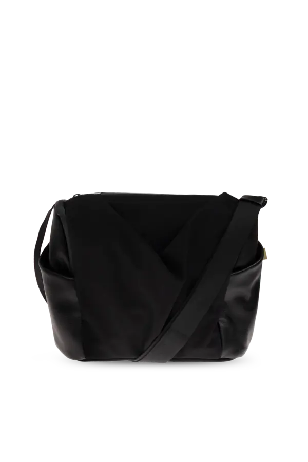Yohji Yamamoto Bag Made Of Combined Materials - Black