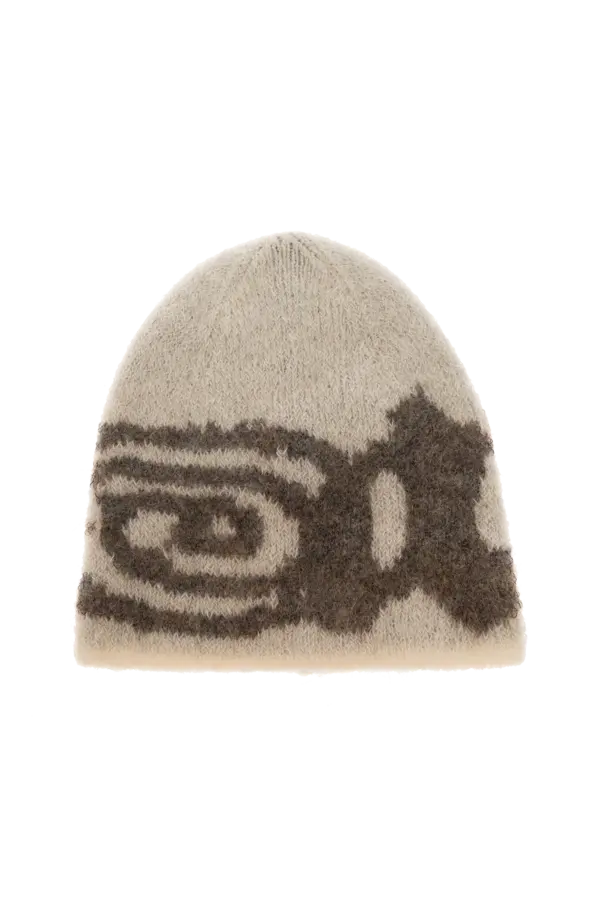 ROA Logo Beanie Hat - Cream