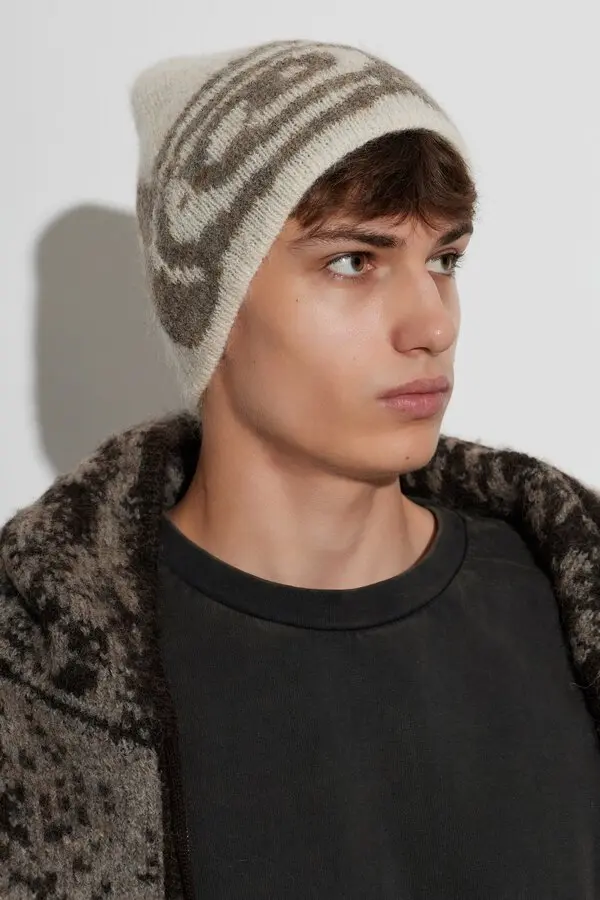ROA Logo Beanie Hat - Cream