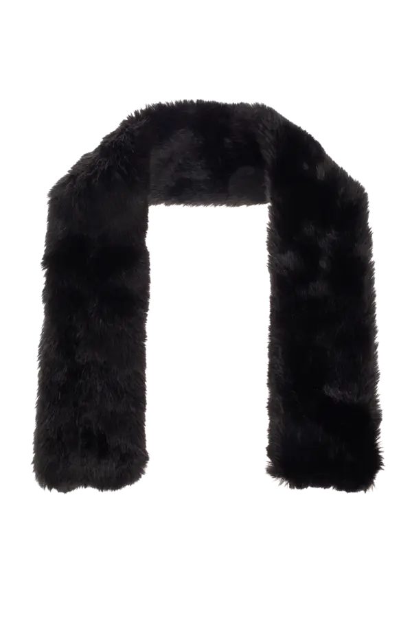 BY MALENE BIRGER Fur Scarf ‘pella - Black