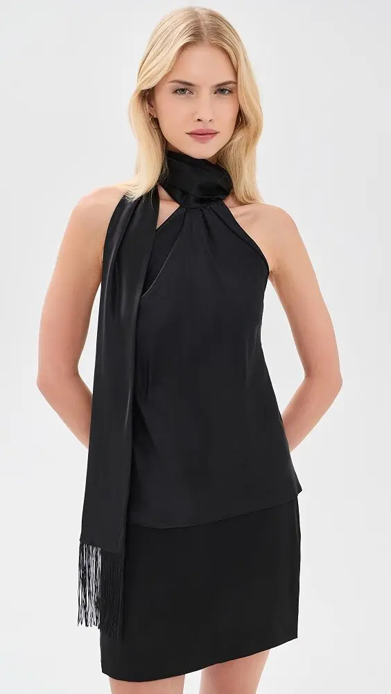REFORMATION Sabi Silk Top