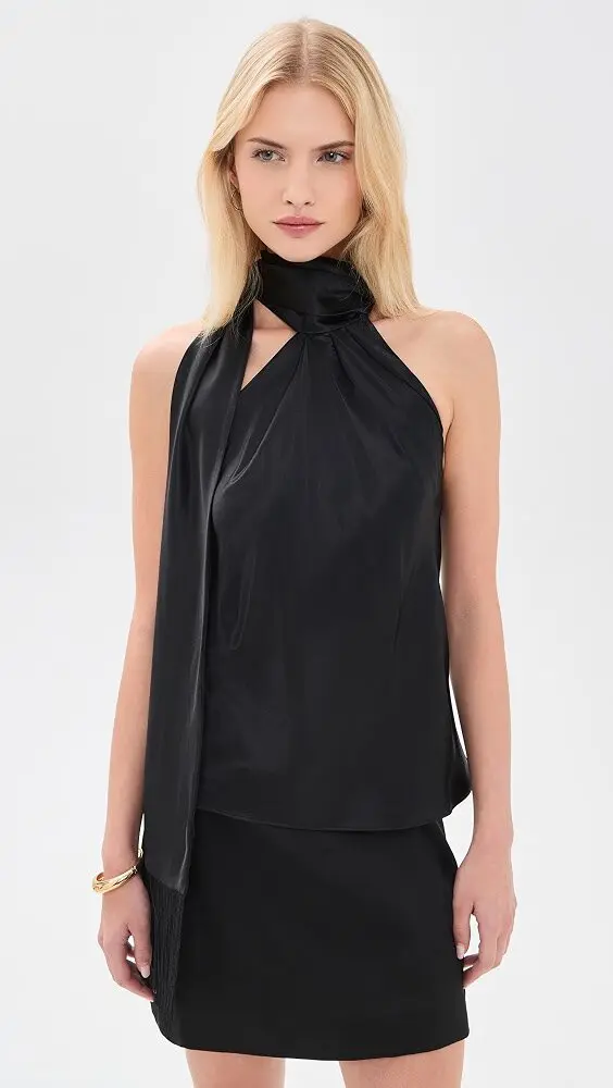 REFORMATION Sabi Silk Top