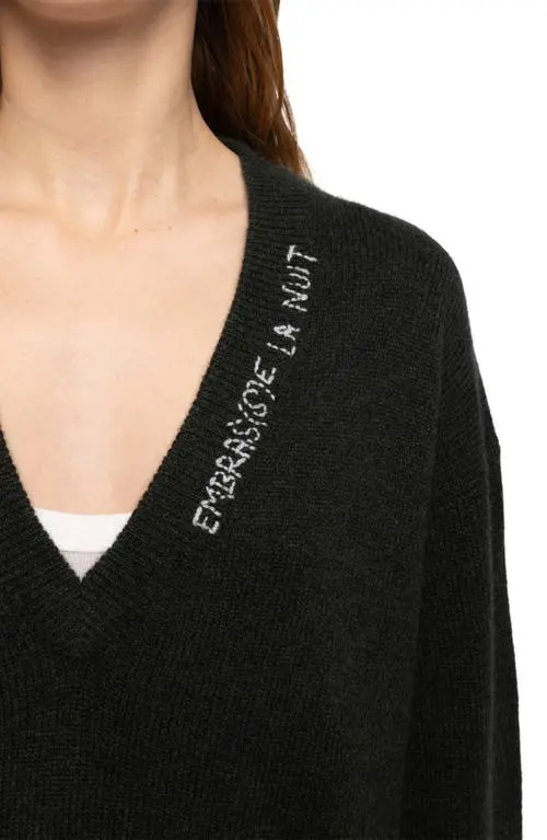 Zadig&Voltaire Mikyz Cashmere V-neck Sweater