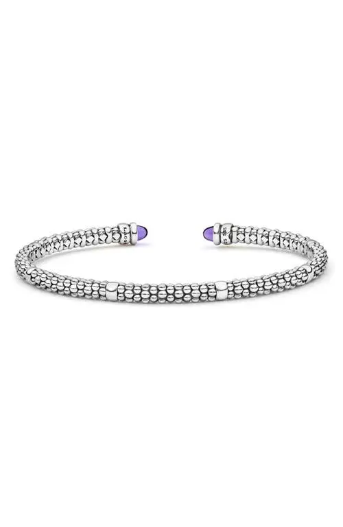 Lagos Signature Caviar Two-tone Mini Versa Torque Bracelet