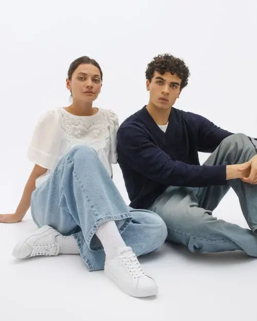SANS MATIN Olympus Minimalist Low-top Sneaker - White