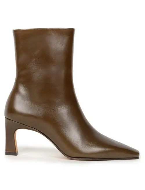 BOBBIES Milie Ankle Boots - Olive Brown
