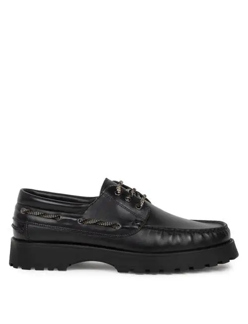 BOBBIES Leif Boat Shoes - Intense Black