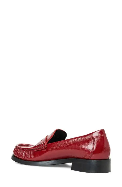 Aquatalia Tabitha Water Repellent Penny Loafer - Rouge Naplak