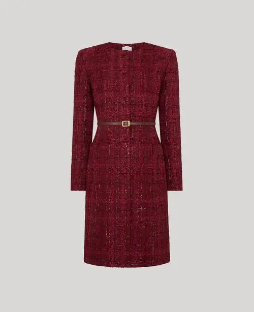 REALLY WILD CLOTHING Audrey Boucle Belted Coat