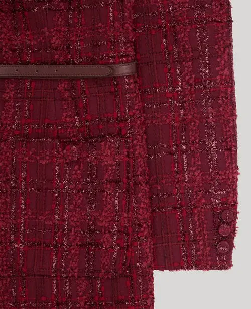 REALLY WILD CLOTHING Audrey Boucle Belted Coat