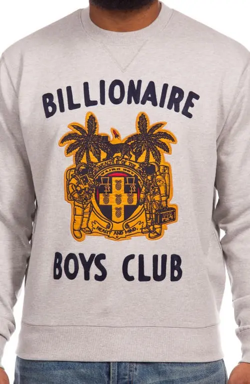 BILLIONAIRE BOYS CLUB Crest Cotton Fleece Sweatshirt
