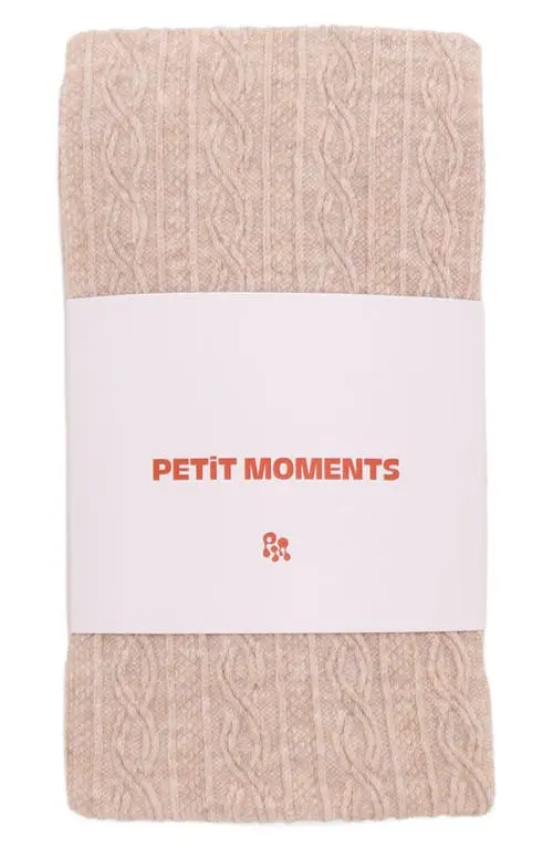 PETIT MOMENTS Cable Knit Tights - Oat