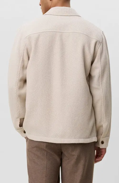 LES DEUX Twill Overshirt - Ivory