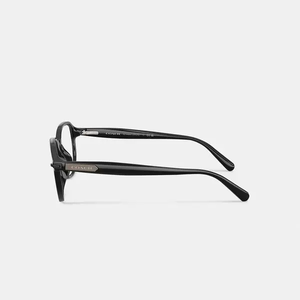 COACH Clip-on Round Sunglasses - Black