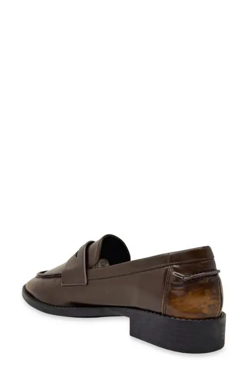 SHU SHOP Tammy Faux Leather Loafer - Brown