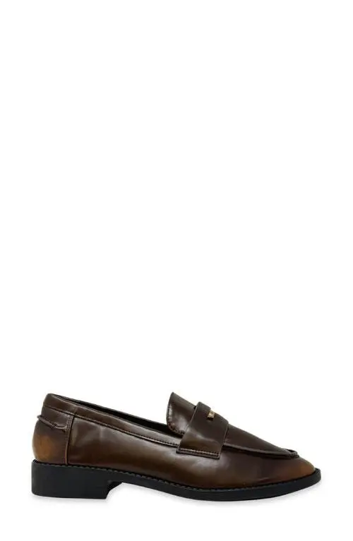 SHU SHOP Tammy Faux Leather Loafer - Brown