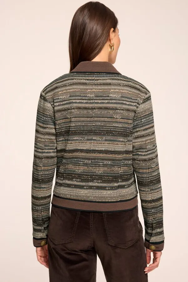 Ramy Brook Clara Printed Sweater Jacket