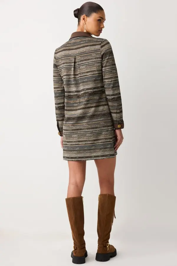 Ramy Brook Maria Printed Long Sleeve Mini Dress