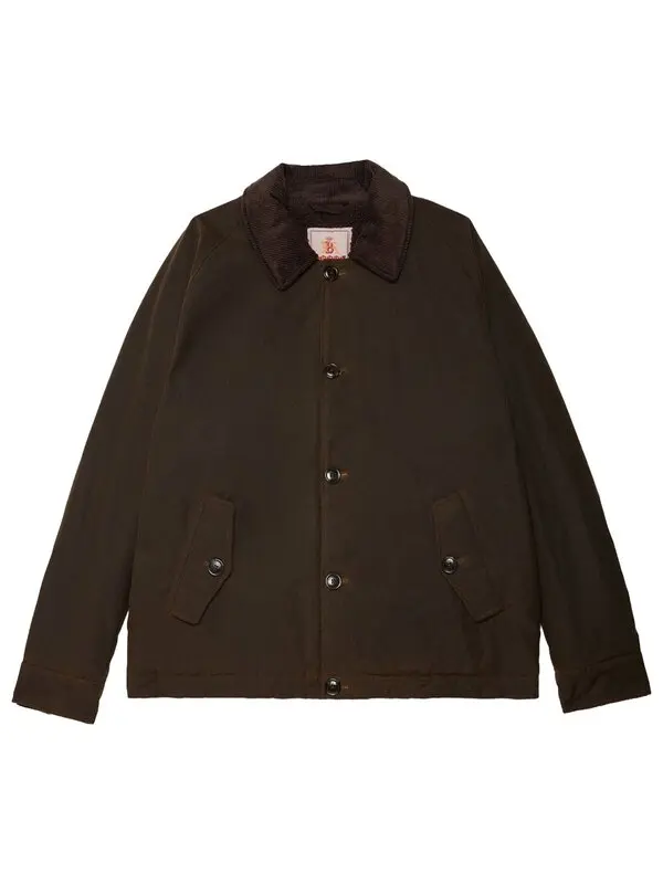 BARACUTA Waxed Deck Jacket - Brown