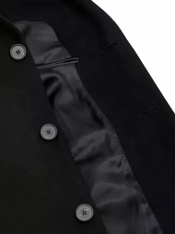 Sporty & Rich Logo-patch Single-breasted Coat