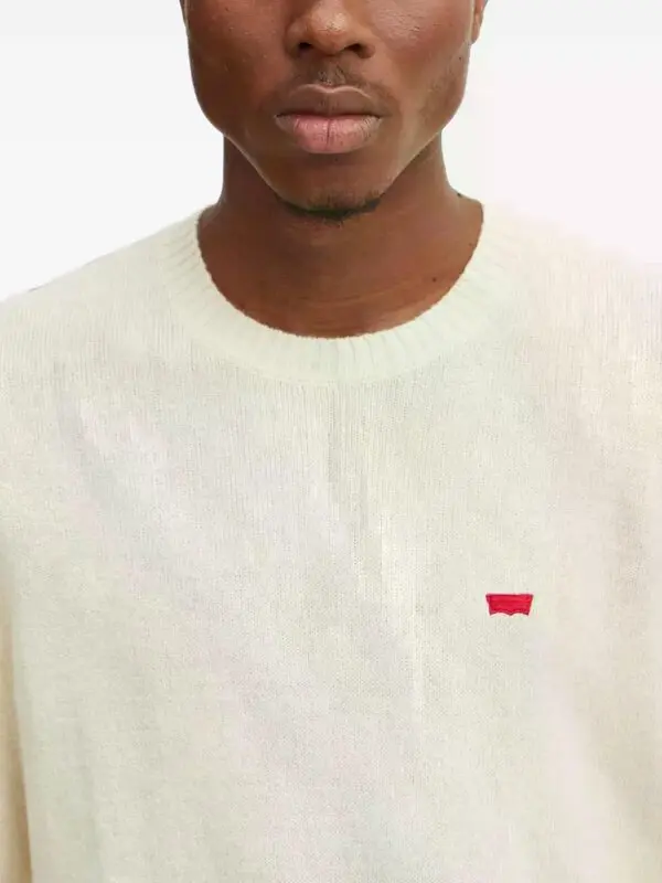 LEVI'S Logo-embroidery Crew-neck Sweater