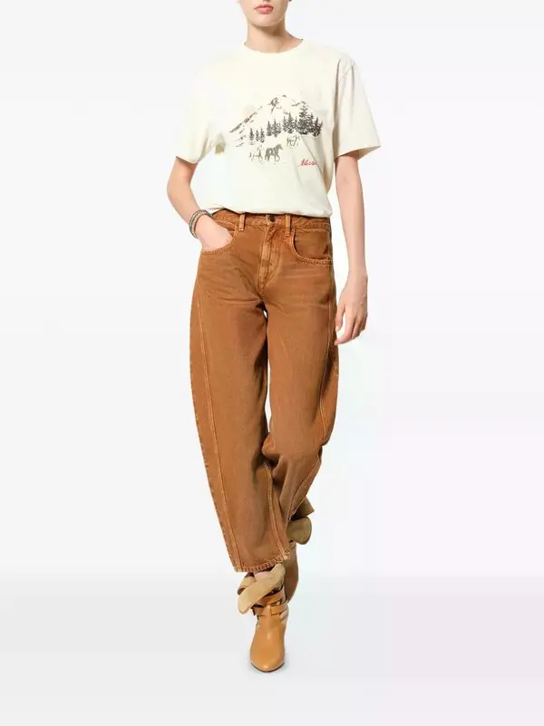 MARANT ETOILE Zewel T-shirt - Neutrals