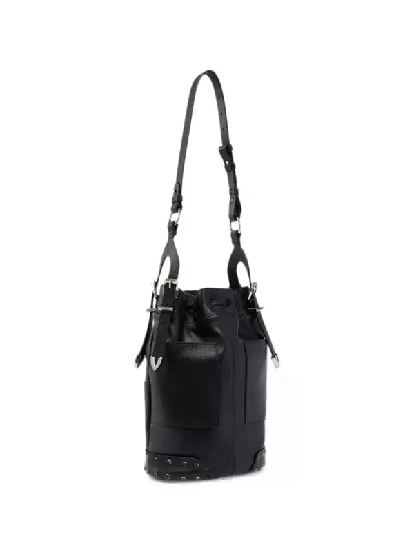 Pinko Studded Leather Bucket Bag