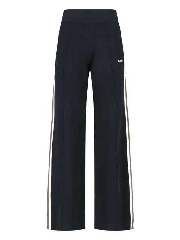 AUTRY Wide-leg Track Trousers - Black