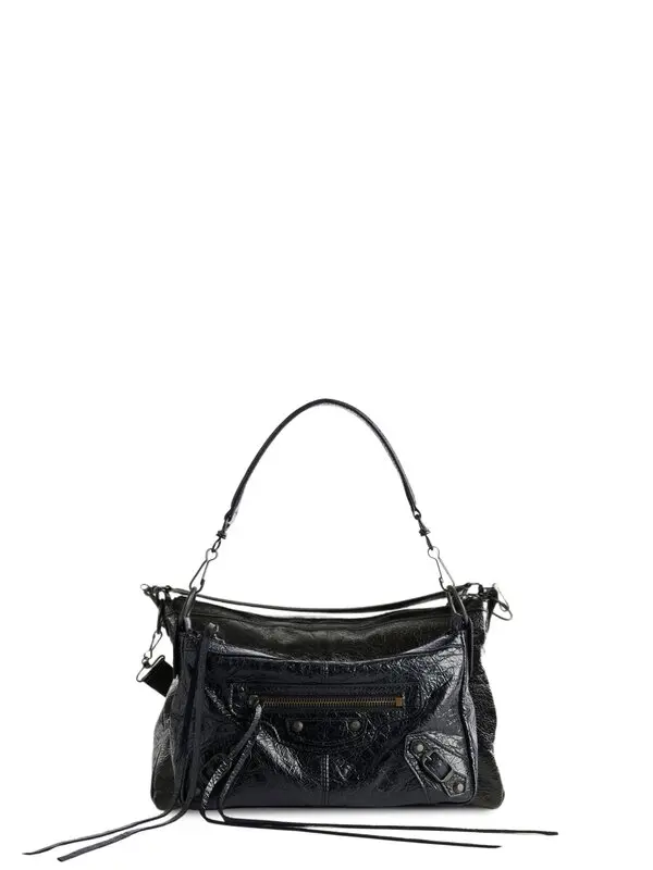 Balenciaga Mini Structured Shoulder Handbag - Black