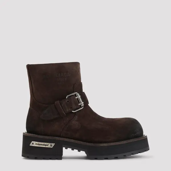 Balenciaga Venom Mini Bootie In Leather & Suede Calf Leather