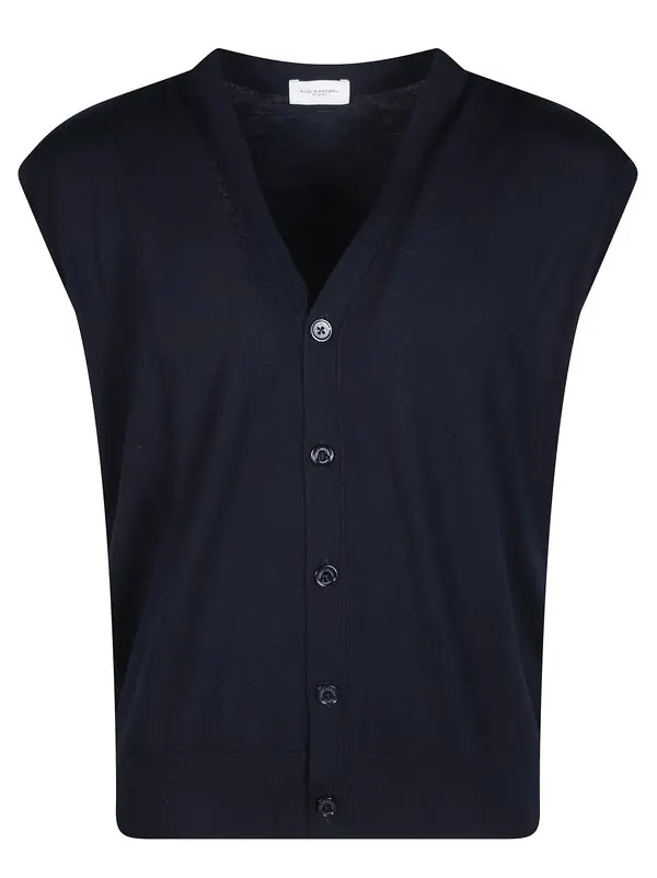 PAOLO PECORA Gilet Sweater Vest - Blu
