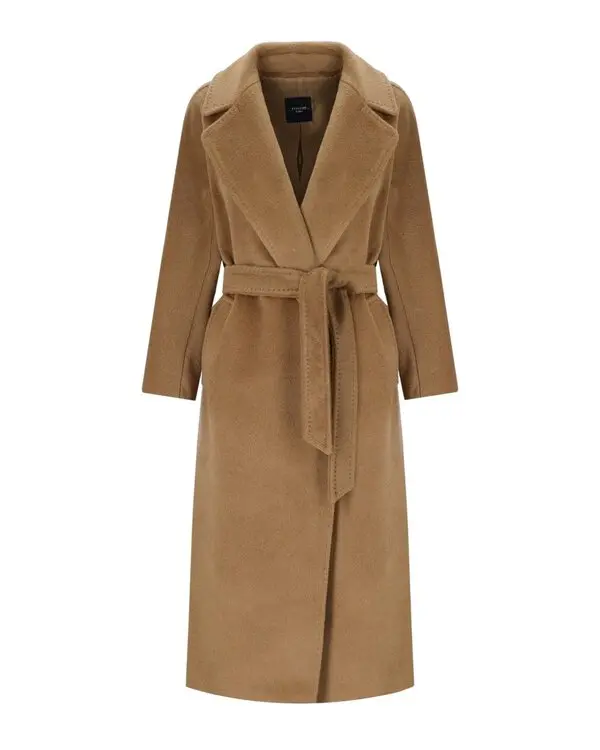 Max Mara Belted Wool-blend Long Coat - Cammello