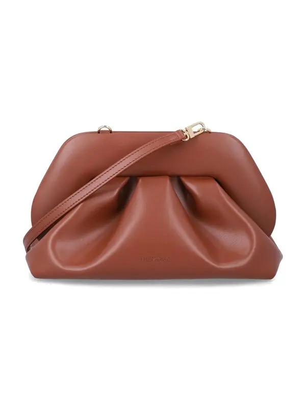 THE MOIRÈ Medium Vegan Mini Clutch With Sculptural Soft Volumes & Removable Shoulder Strap