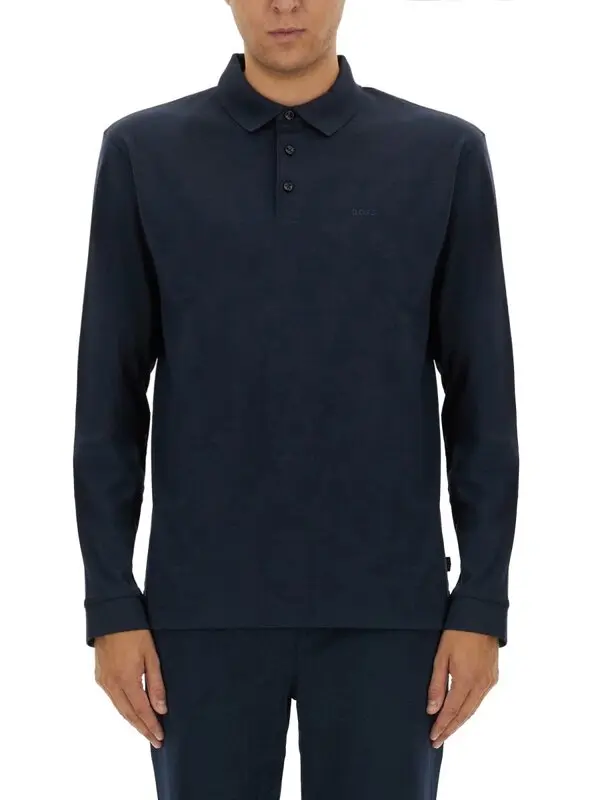 BOSS Regular Fit Long Sleeve Polo Shirt